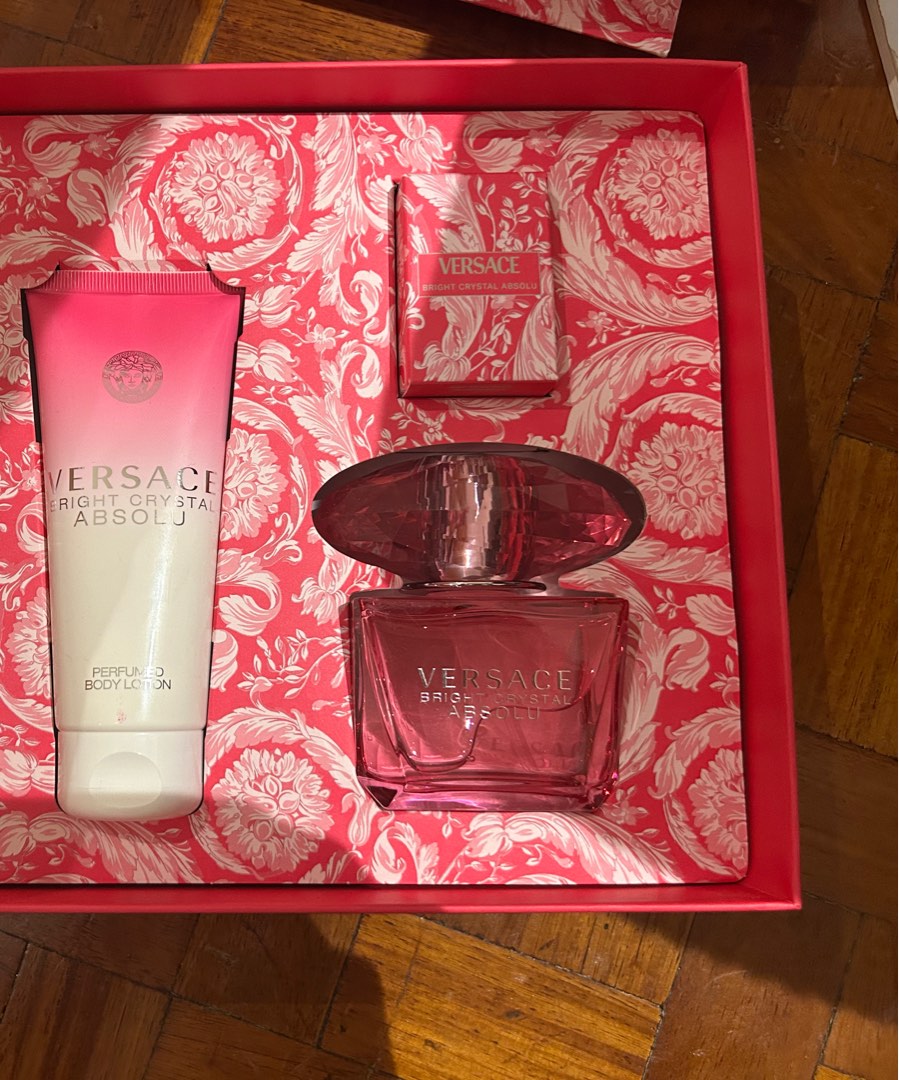 Versace Bright Crystal Absolu Set, Beauty & Personal Care, Fragrance ...