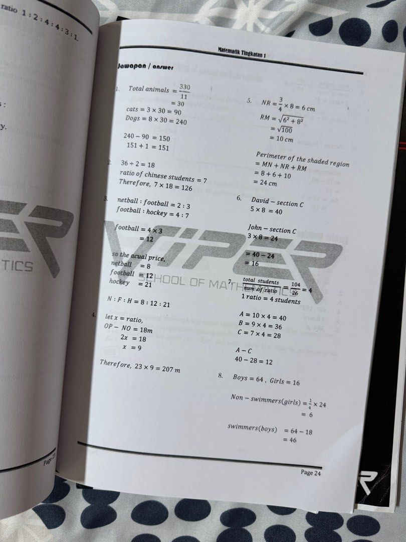 Viper PT3 Mathematics Exercise book | Buku Latihan PT3 | Form 1-3 ...