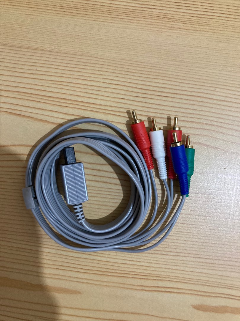Wii Component Cable, 電子遊戲, 電子遊戲機, Nintendo 任天堂 - Carousell