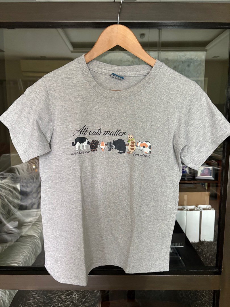 100% PURCHASE GOES TO CHARITY - Cats of BGC Shirt, Women's Fashion, Tops, Shirts on Carousell