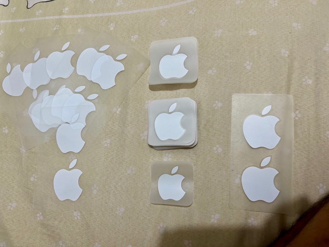 Apple Sticker iPhone Mini Regular Max iPad Original, Telepon Seluler ...