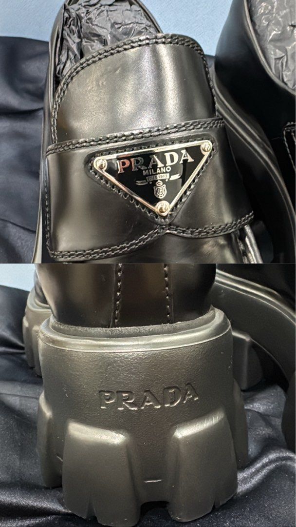 Authentic Prada Loafer Monolith Full Size NEW, Luxury, Sneakers ...