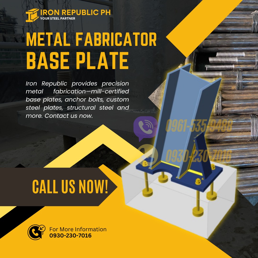 Base Plate, Stainless Anchor Rod 12mm dia x 100mm length | Anchor Bolt ...