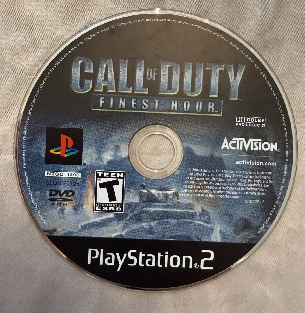 Call of Duty: Finest Hour (PS2, $60), 電子遊戲, 電子遊戲, PlayStation - Carousell
