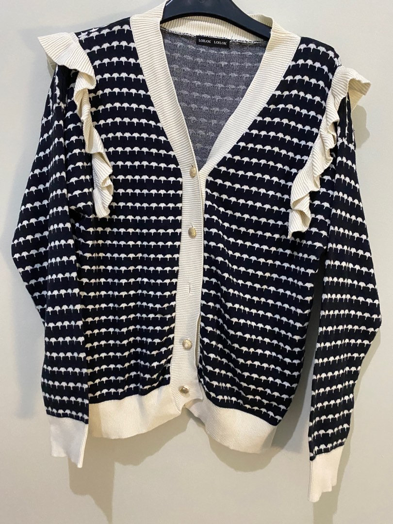 cardigan knit rajut loilok, Fesyen Wanita, Pakaian Wanita, Baju Luaran ...