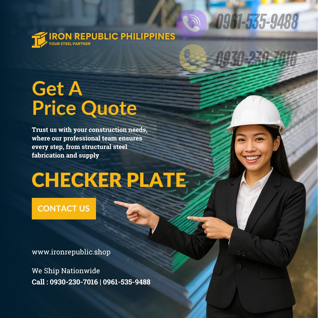 Checker Plate, ASTM Cut Size Mild Steel Plate / Base Plate / Gusset ...