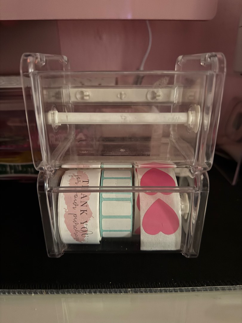 Clear Acrylic Label Dispenser, Food & Drinks, Beverages on Carousell