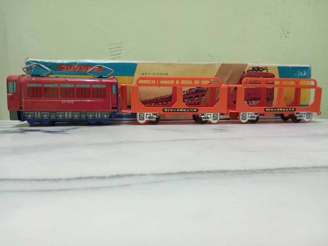 Daiya made in Japan tin toy train rare vintage vtg antik antique mainan ...
