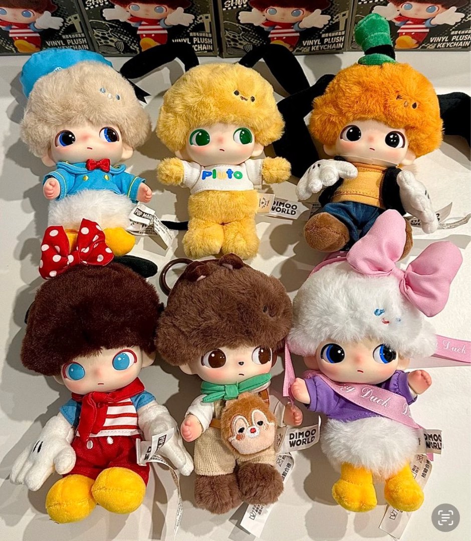 Dimoo World Disney Series Plush Keychain, Hobbies & Toys, Toys & Games ...