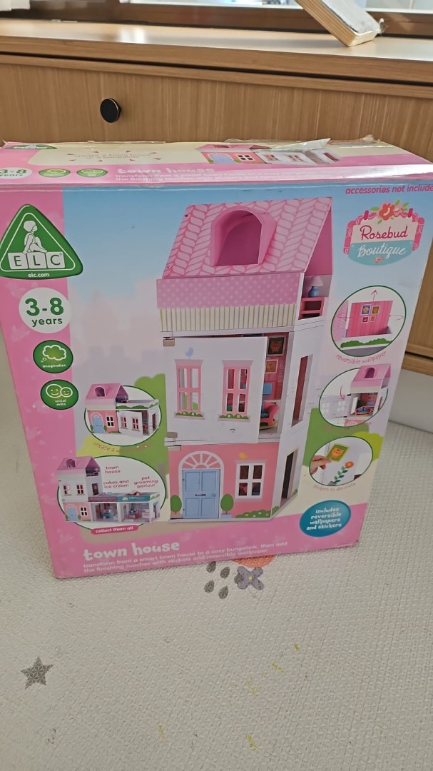 ELC doll house wooden kayu, Bayi & Anak, Mainan & Baby Walker di Carousell