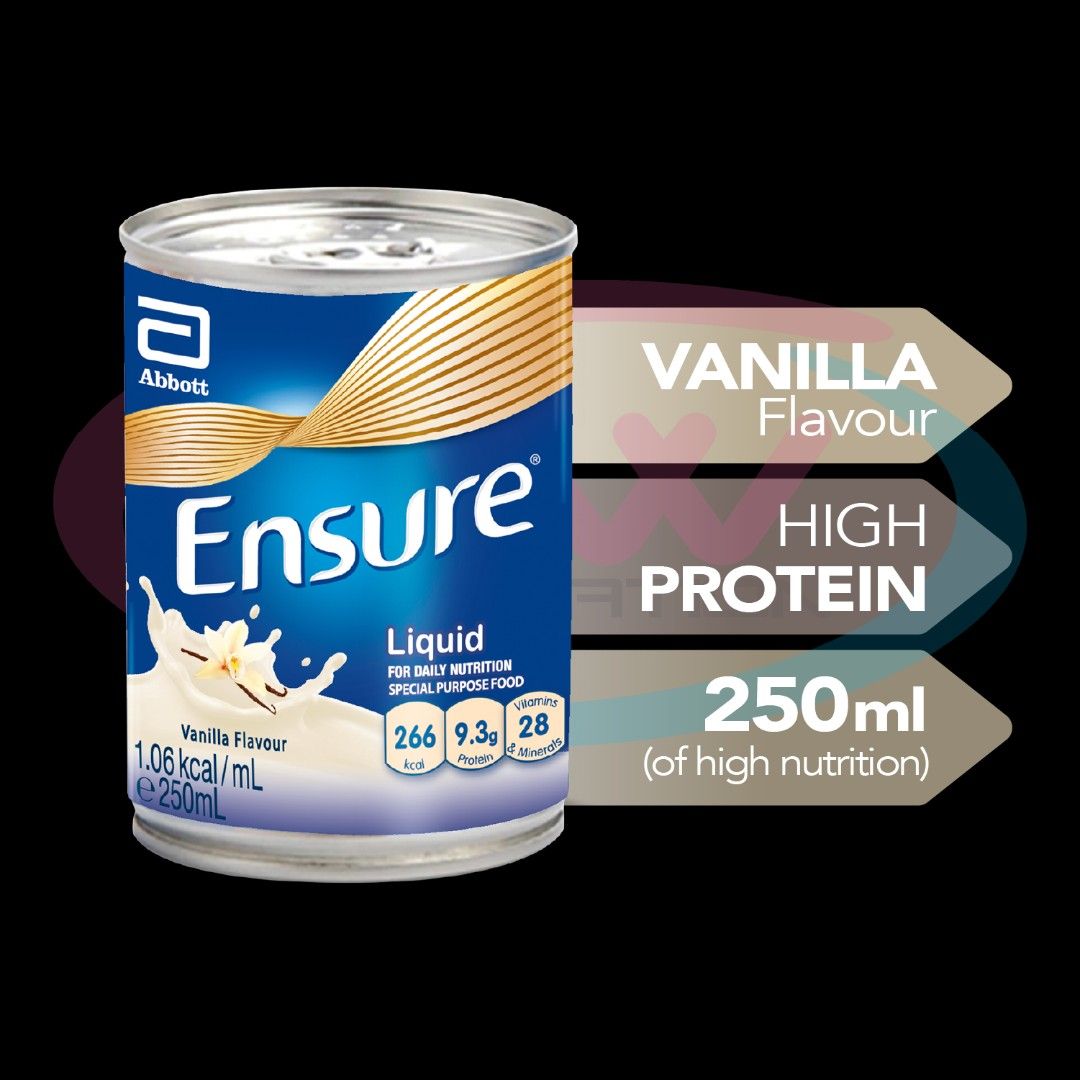 Ensure Liquid Vanilla 250ml, expiry 29 August 2025, Health & Nutrition ...