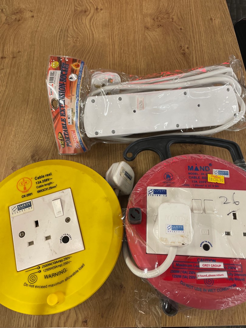 Extension Sockets - Safety Series, TV & Home Appliances, Electrical ...