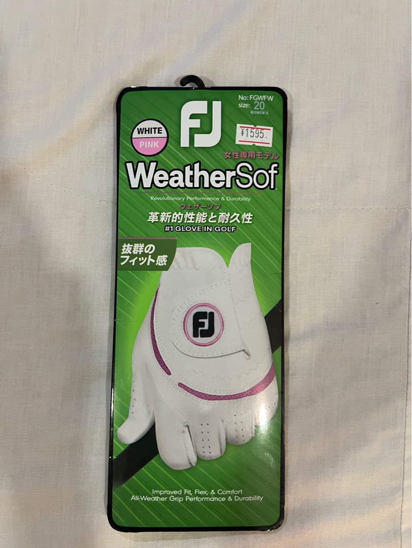 FJ pink and white golf glove, Sports Equipment, Sports & Games, Golf on ...