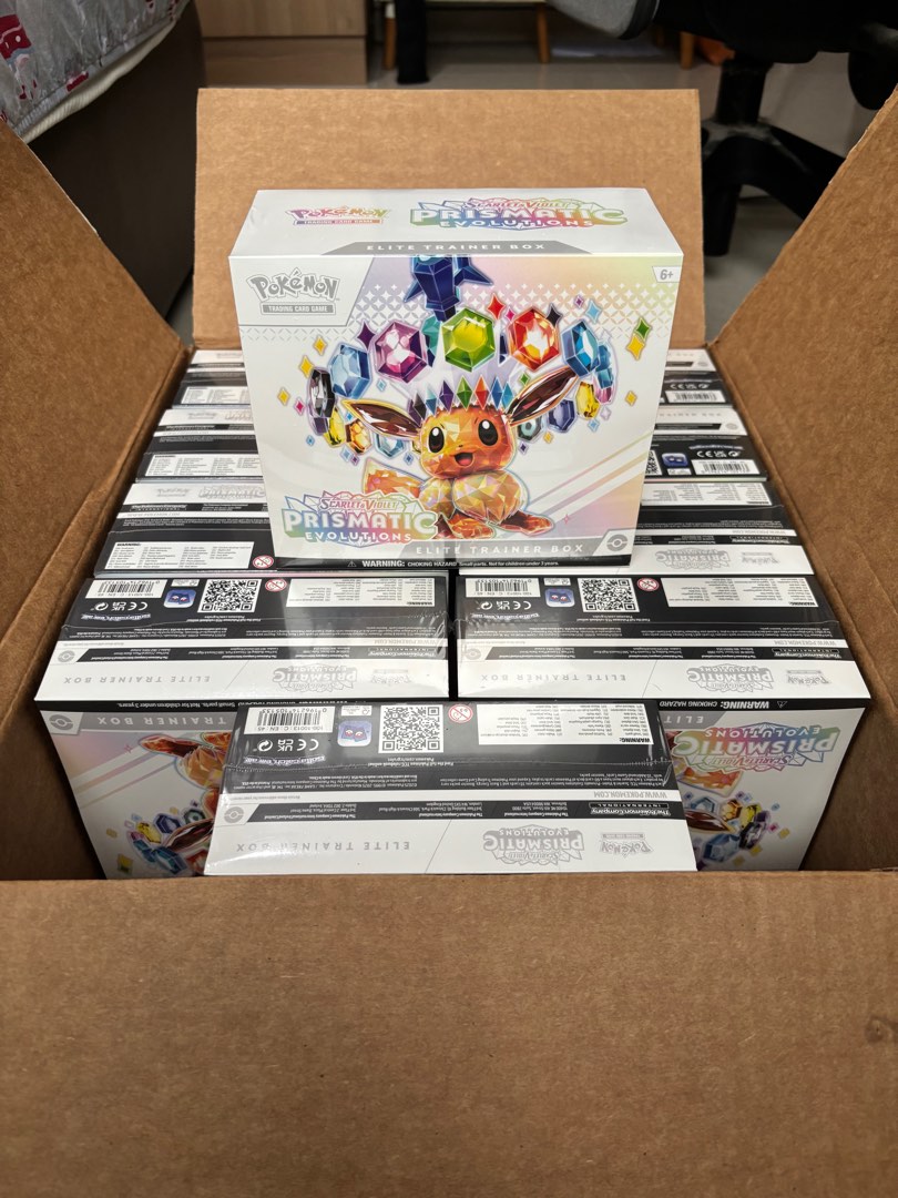 [FREE DELIVERY] Pokemon Prismatic Evolutions ETB Case, Hobbies & Toys ...