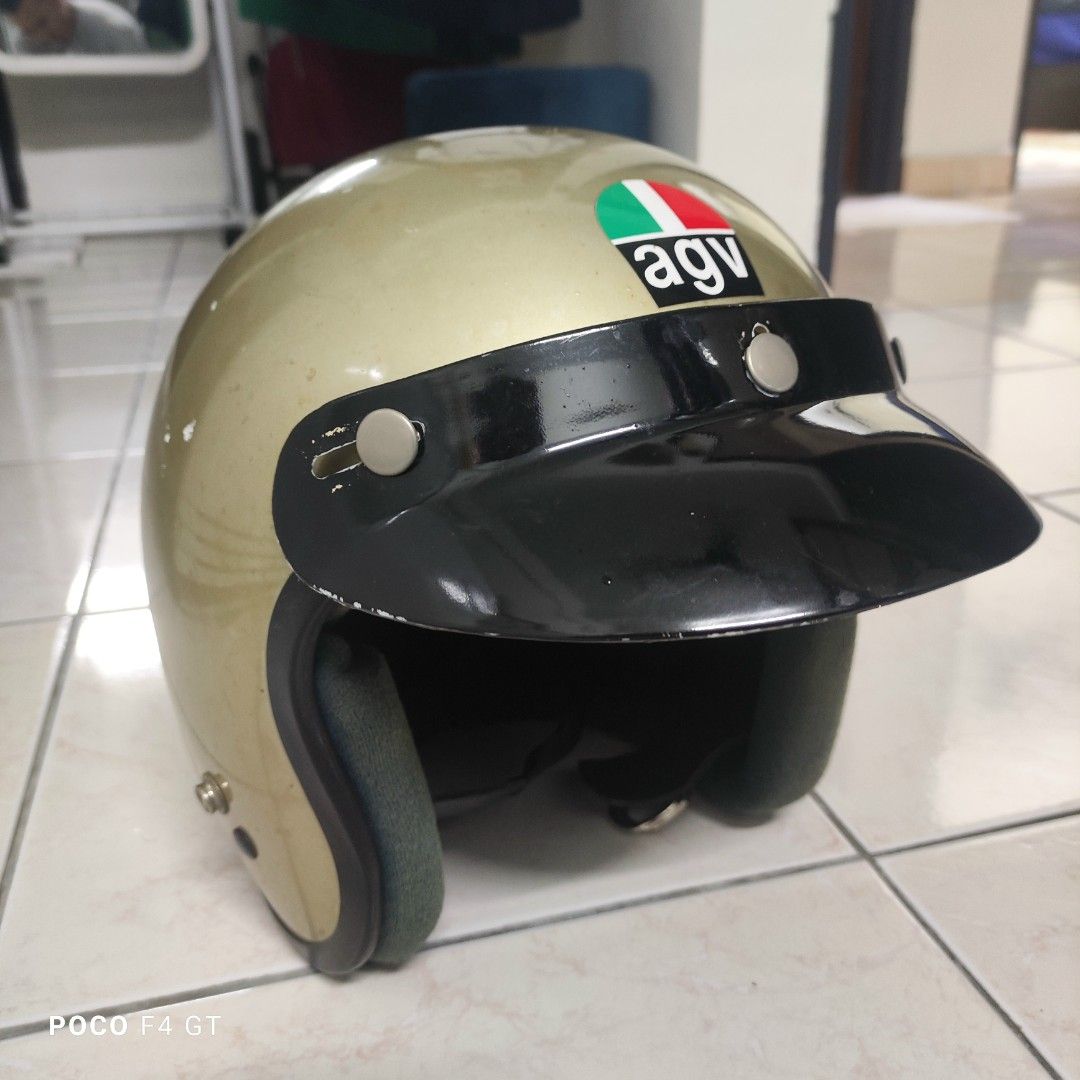 Helmets vintage agv valenza, Motorbikes on Carousell