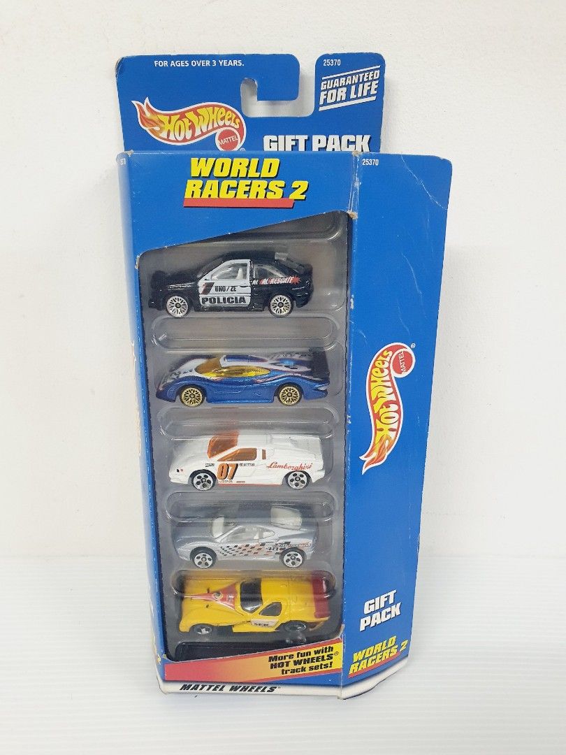 HOT WHEELS WORLD RACERS 2 GIFT PACK 5 PACK 1998 PORSCHE 911 PANOZ GTR ...