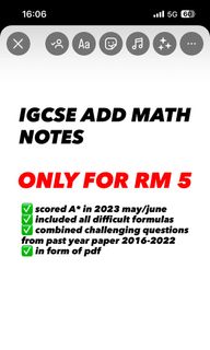 igcse add math notes, Hobbies & Toys, Books & Magazines, Assessment ...