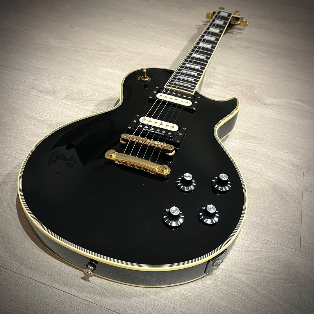 MIJ Edwards Black Beauty E-LP-92CD Electric Guitar Black Beauty Les Paul Custom, Hobbies & Toys ...