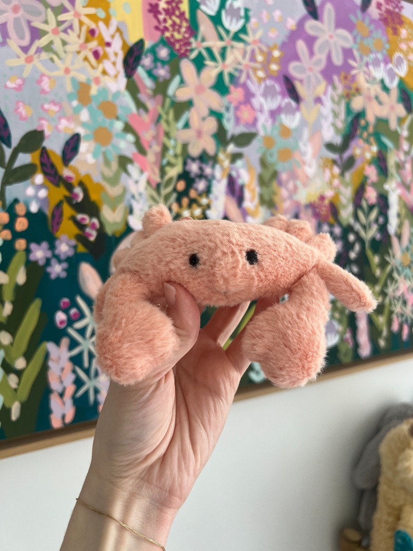 Jellycat Fluffy Crab Plush Toy, Hobbies & Toys, Toys & Games on Carousell