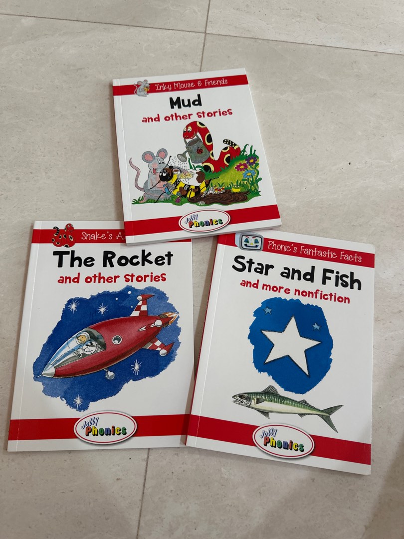 Jolly Phonics Red Level Readers - Set of 3, Hobbies & Toys, Books ...