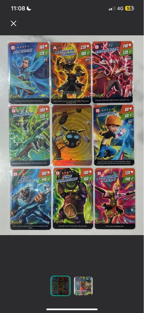 Kad Boboiboy Fiesta 1-18 (Full), Everything Else, Others on Carousell