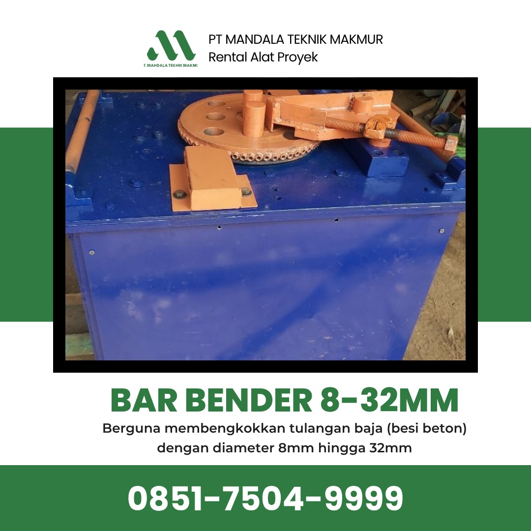 Kesusahan nekuk besi? Pakai Bar Bender kami. Kami menyewakan Bar Bender ...
