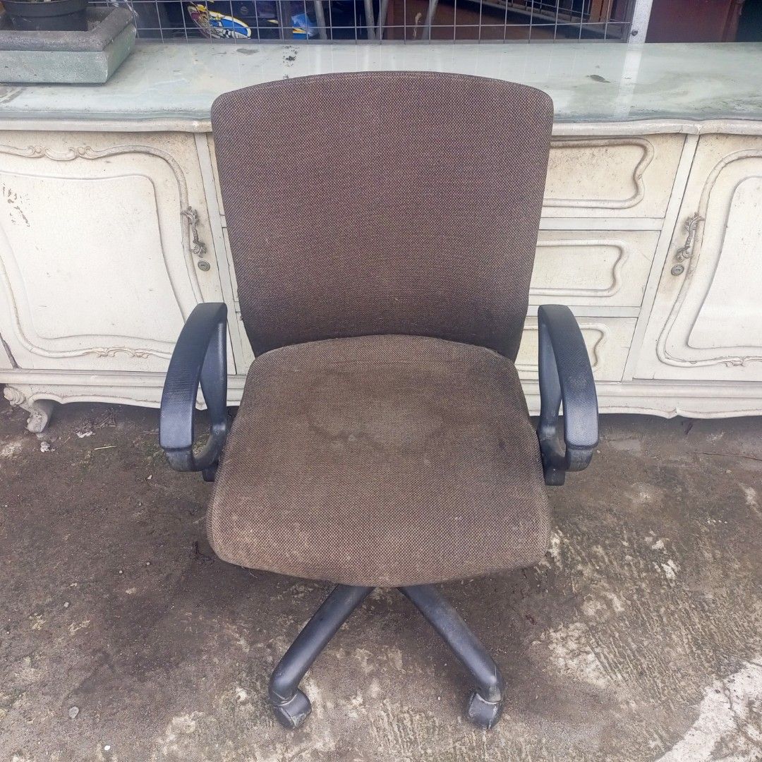 Kursi Kantor/Belajar Hidrolik Cover Kain Tebal Warna Coklat - Hydraulic ...