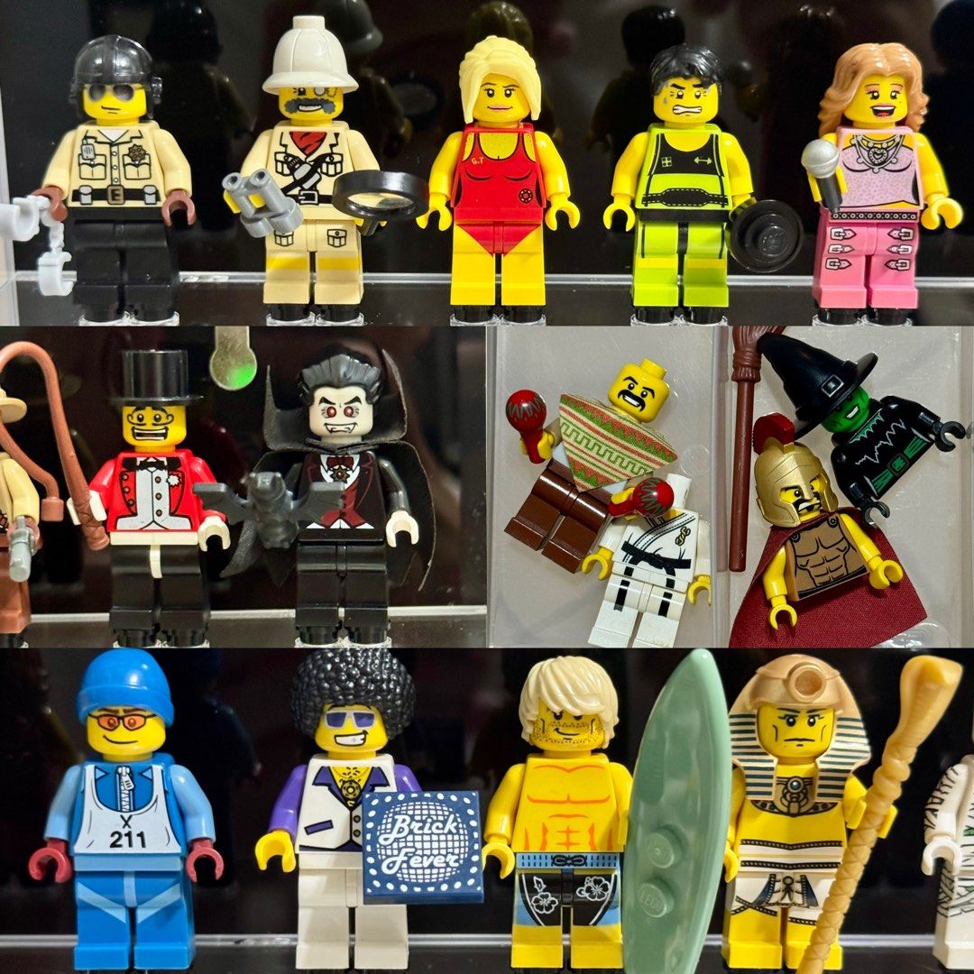 LEGO 8684 Minifigures Series 2 Collection: Circus Ringmaster | Vampire | Traffic Cop | Explorer ...