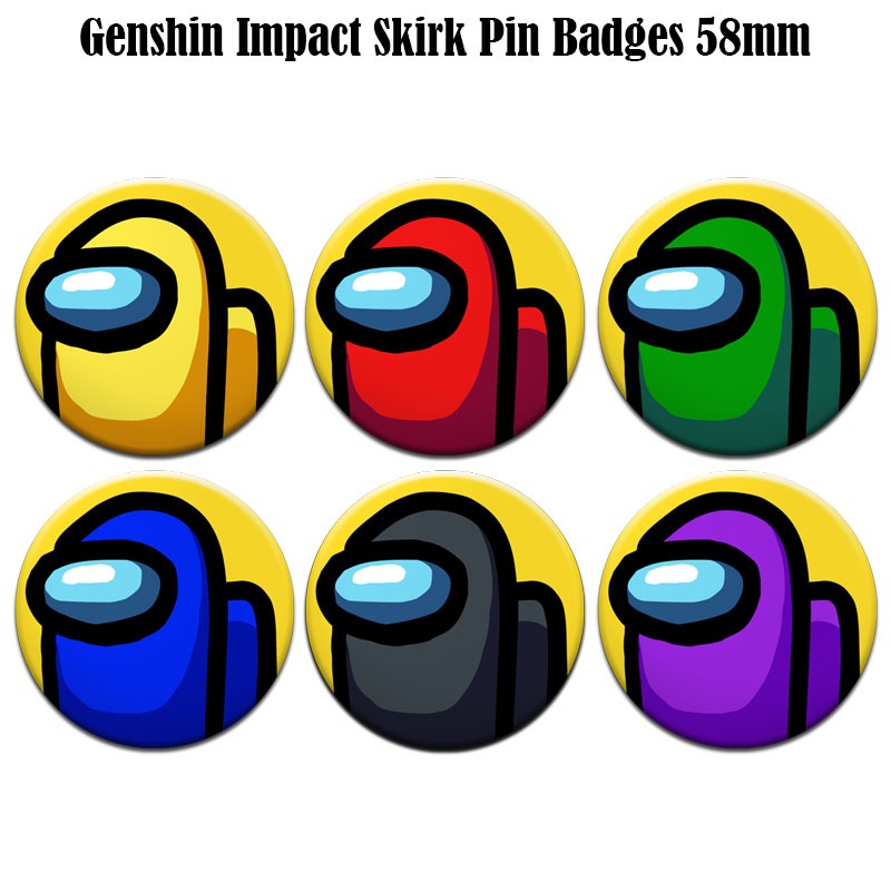 Lencana Butang Pin Among Us Pin Button Badge 58mm, Hobbies & Toys ...