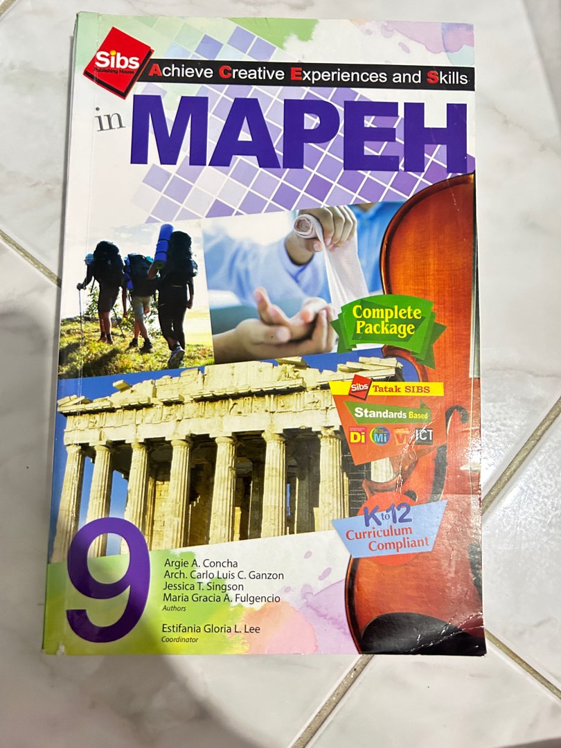MAPEH Grade 9 Book SIBS publishing, Hobbies & Toys, Books & Magazines, Textbooks on Carousell