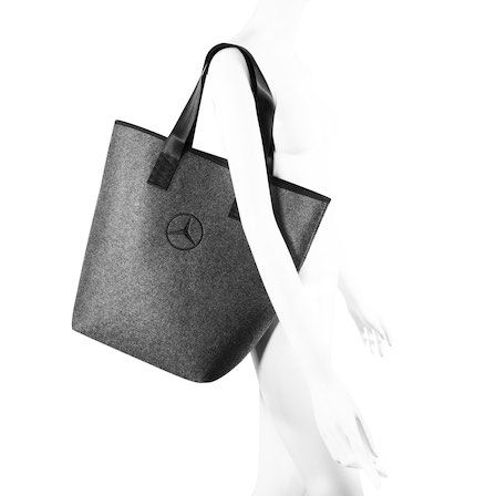 NEW Genuine Mercedes-Benz Shopping Carrying Bag Grey/Black, Luxury ...