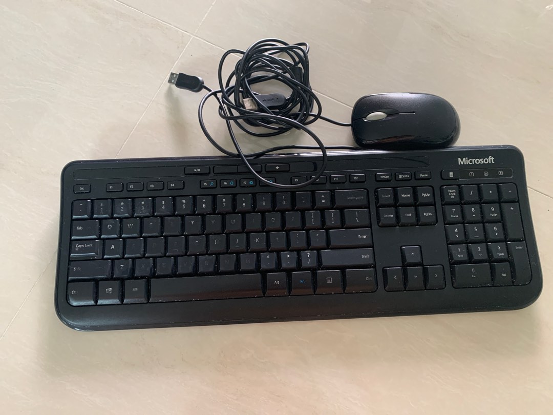 Microsoft Wired Keyboard and Mouse Set, Computers & Tech, Parts ...