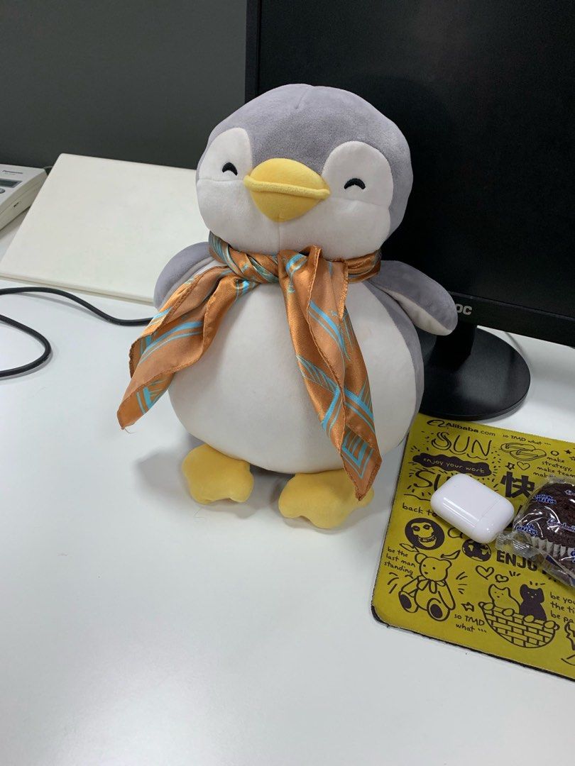 Miniso Penguin Plushie, Hobbies & Toys, Toys & Games on Carousell
