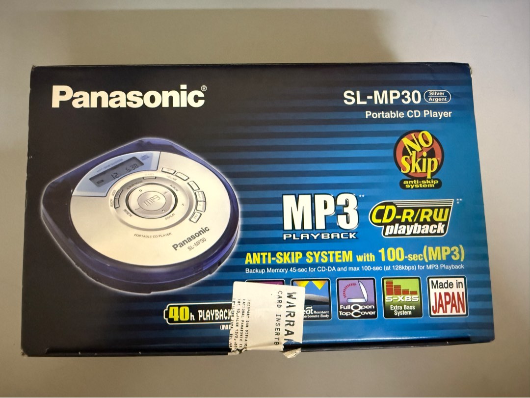 Panasonic Portable CD Player, Audio, Portable Music Players on Carousell