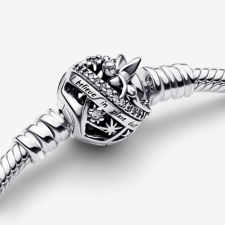 Pandora Disney Tinker Bell Clasp Moment Snake Chain Bracelet, Barang ...
