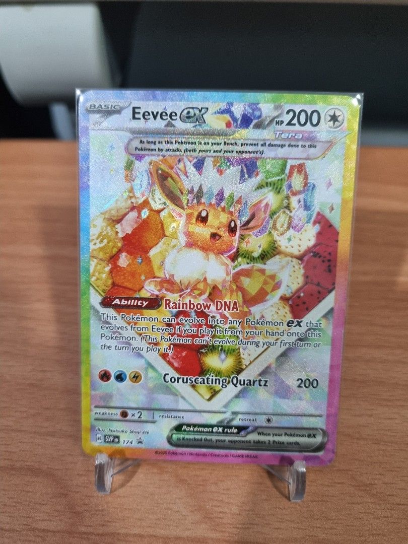 Pokemon Fruit Eevee EX Promo Prismatic Evolution Super Premium ...