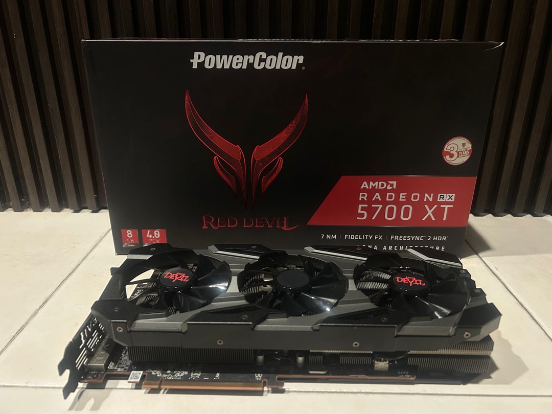 GPU - Powercolor 5700XT Red Devil - 8GB VRAM, Computers & Tech, Parts ...
