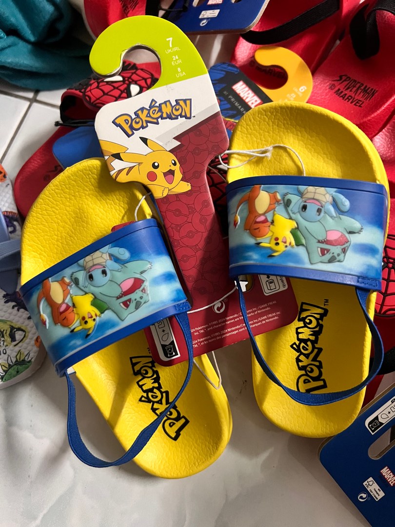 Primark Sandal Pokemon, Babies & Kids, Babies & Kids Fashion on Carousell