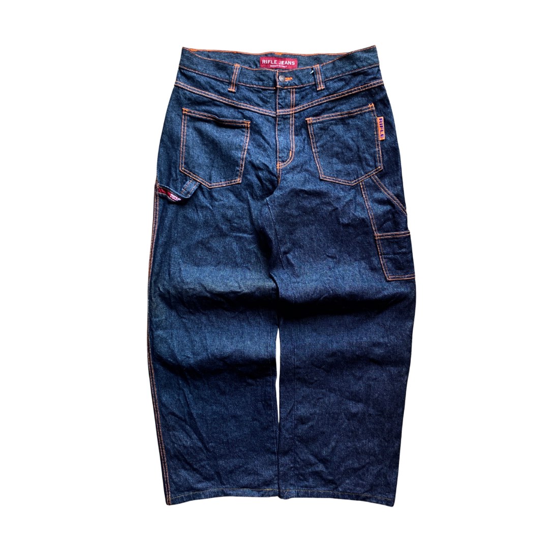 RIFLE Y2k RAW DENIM CARPENTER PANTS, Men's Fashion, Bottoms, Jeans on ...