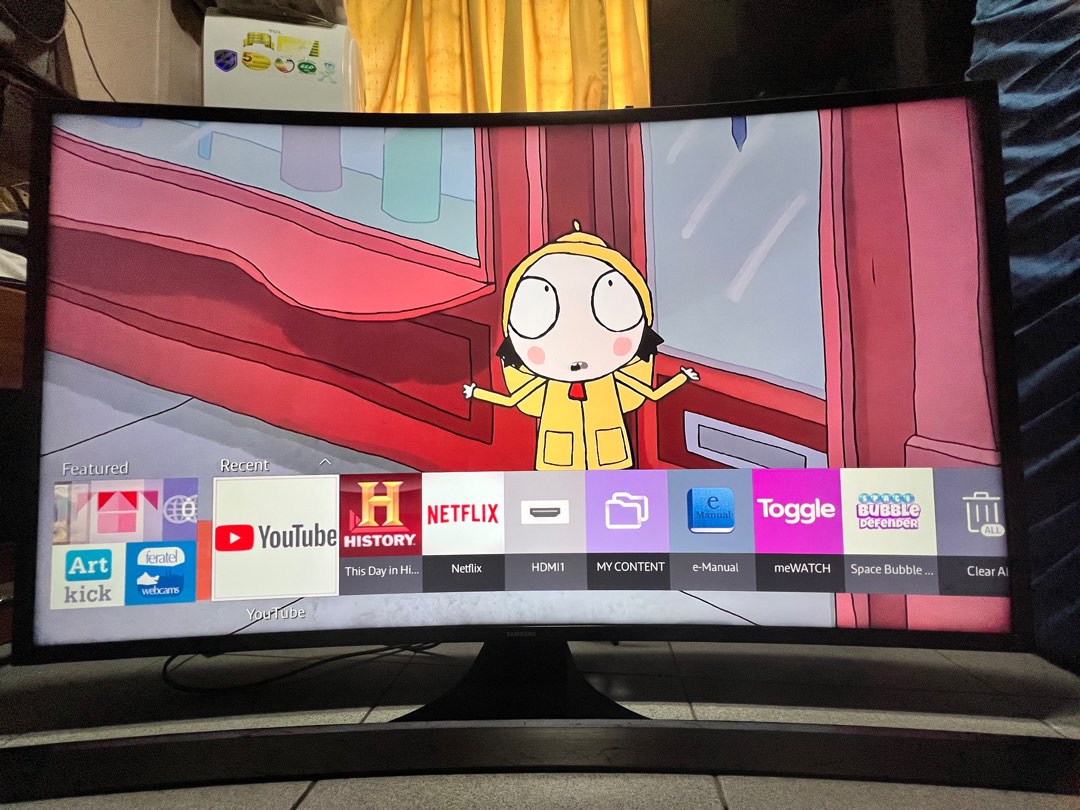 40 inches CURVED SAMSUNG SMART 4K UHD TV, TV & Home Appliances, TV ...