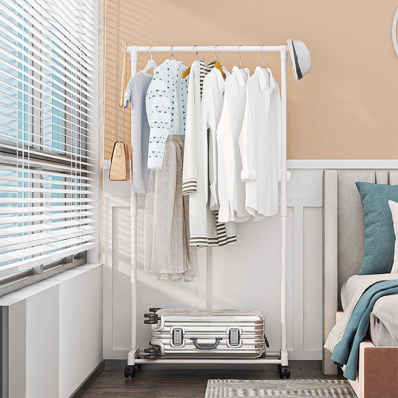 Single Rod Clothes Rack | Rolling Hanger Rack | Mobile Garment Rack ...