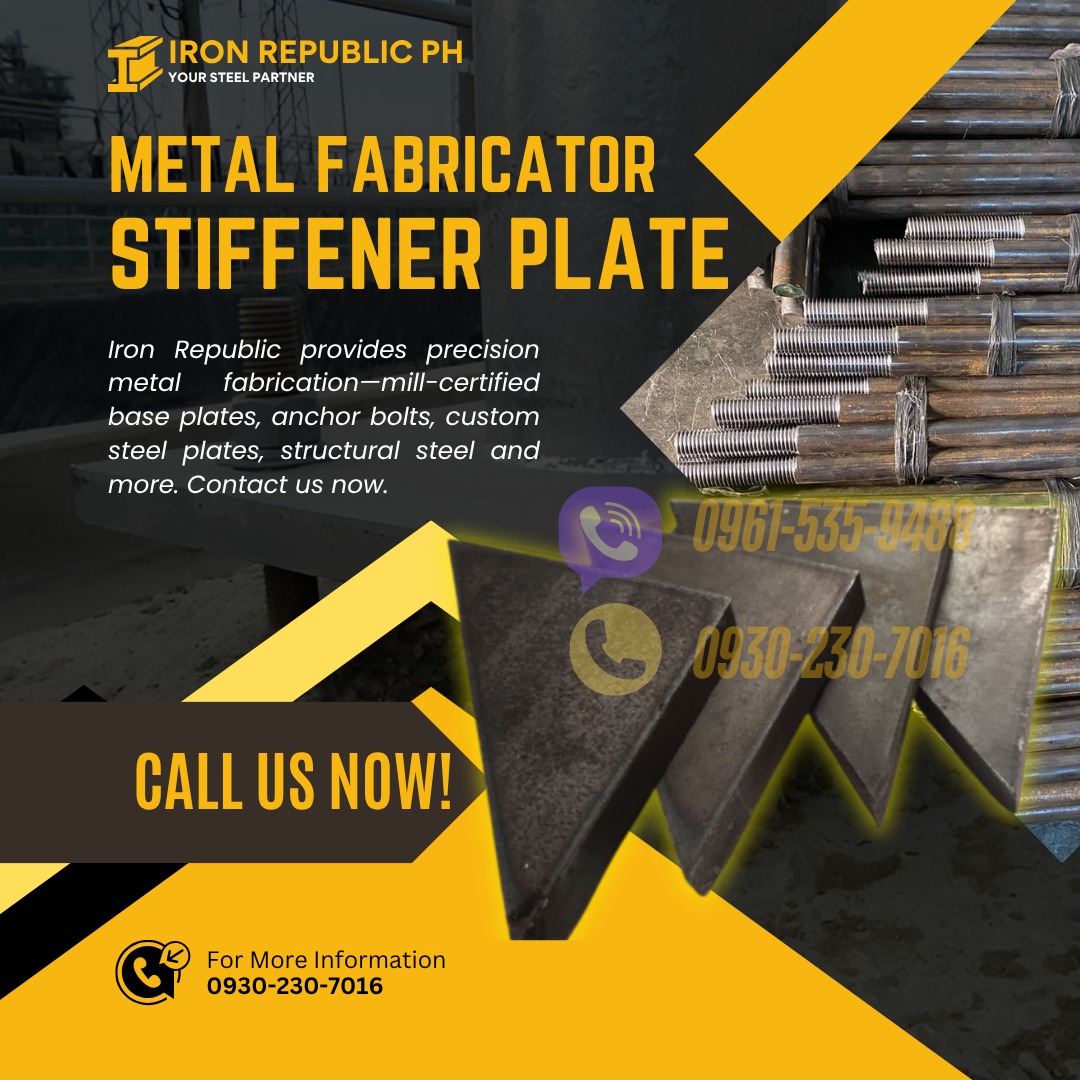 Stiffener Plate, Stainless Anchor Rod 12mm dia x 100mm length | Anchor ...