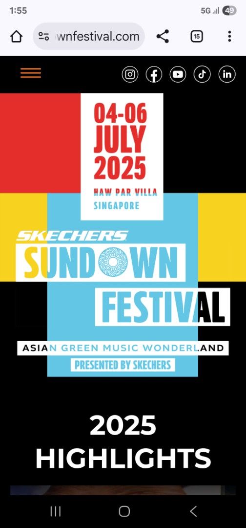 Sundown Festival 2025 Ticket 3 days, Tickets & Vouchers, Event Tickets ...