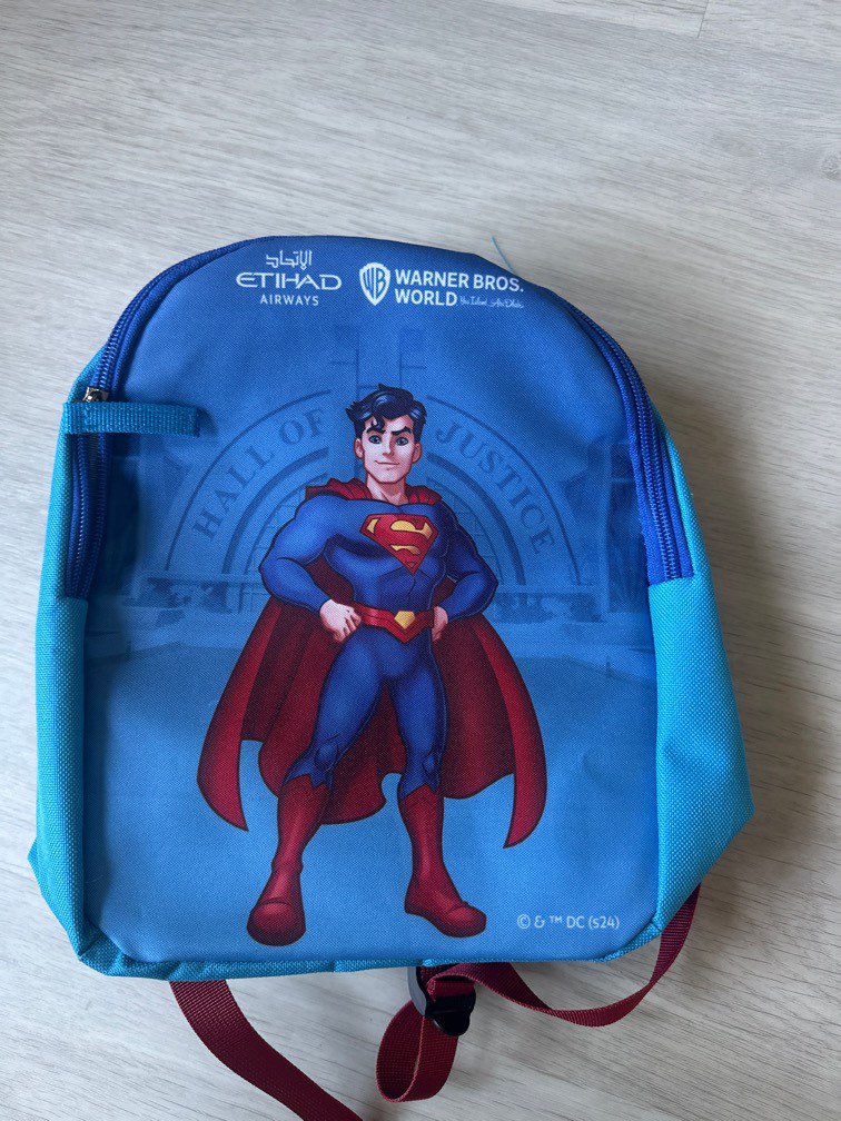 Superman Backpack Etihad x Warner Bros Superhero Kid School Bag, Babies ...