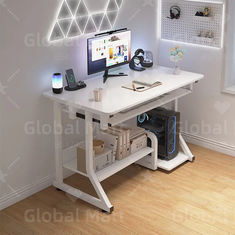 Tempered glass computer table, office desk, writing desk, study table ...