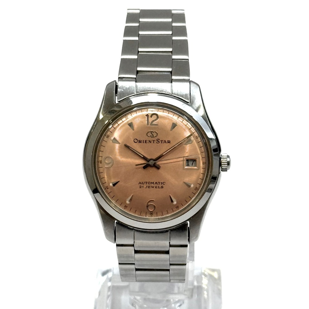 THP-Orient Star Explorer 597302-70 Salmon Dial 34mm Automatic Watch ...