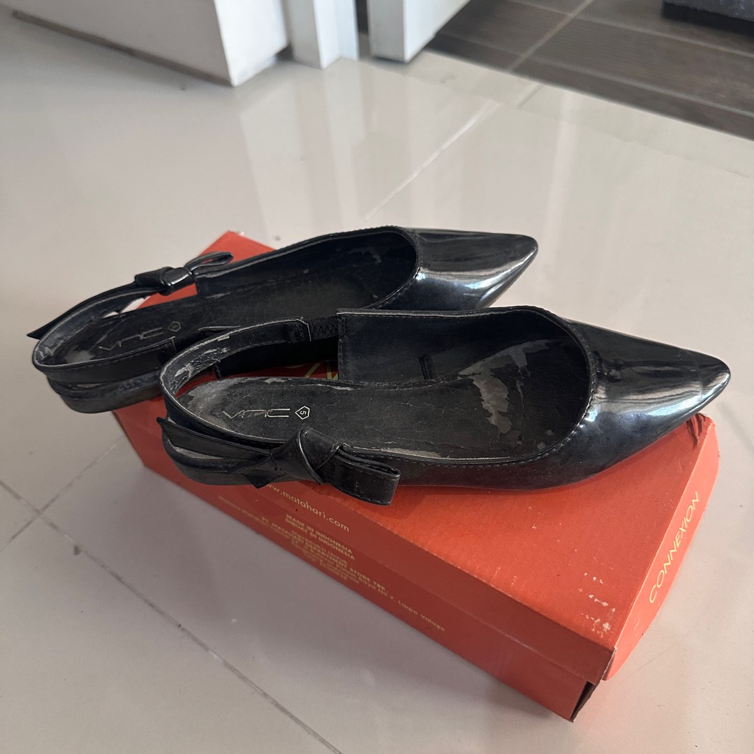 Vnc shoes hitam flatshoes flat datar kantoran office hours preloved ...