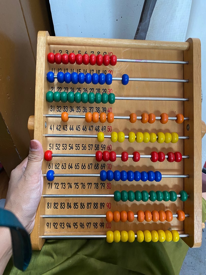 Wooden abacus malaki with stand, Hobbies & Toys, Toys & Games on Carousell