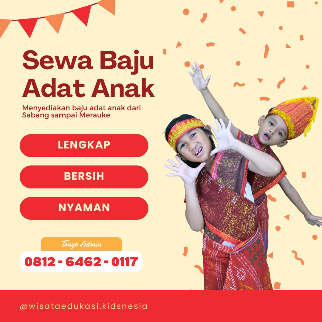 Bahan Berkualitas, WA 0812 6462 0117, Sewa Baju Adat Anak Di Medan ...