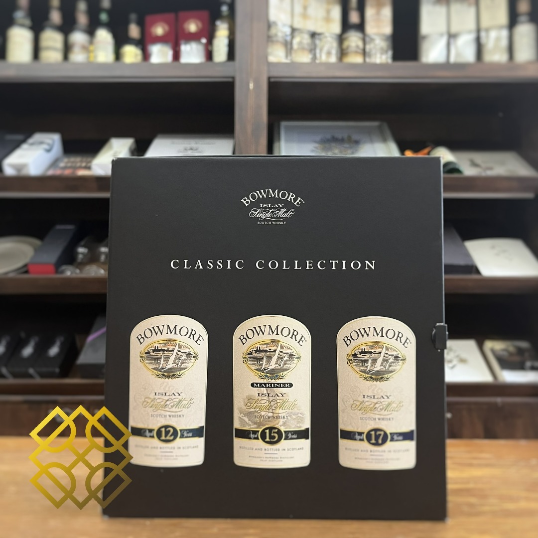Bowmore - Miniature Set, Old Bottling 12, 15, 17YO, (3 x 200 ml ...